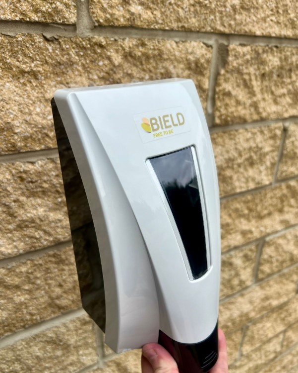 Bield Logo Symmetry Soap Dispenser