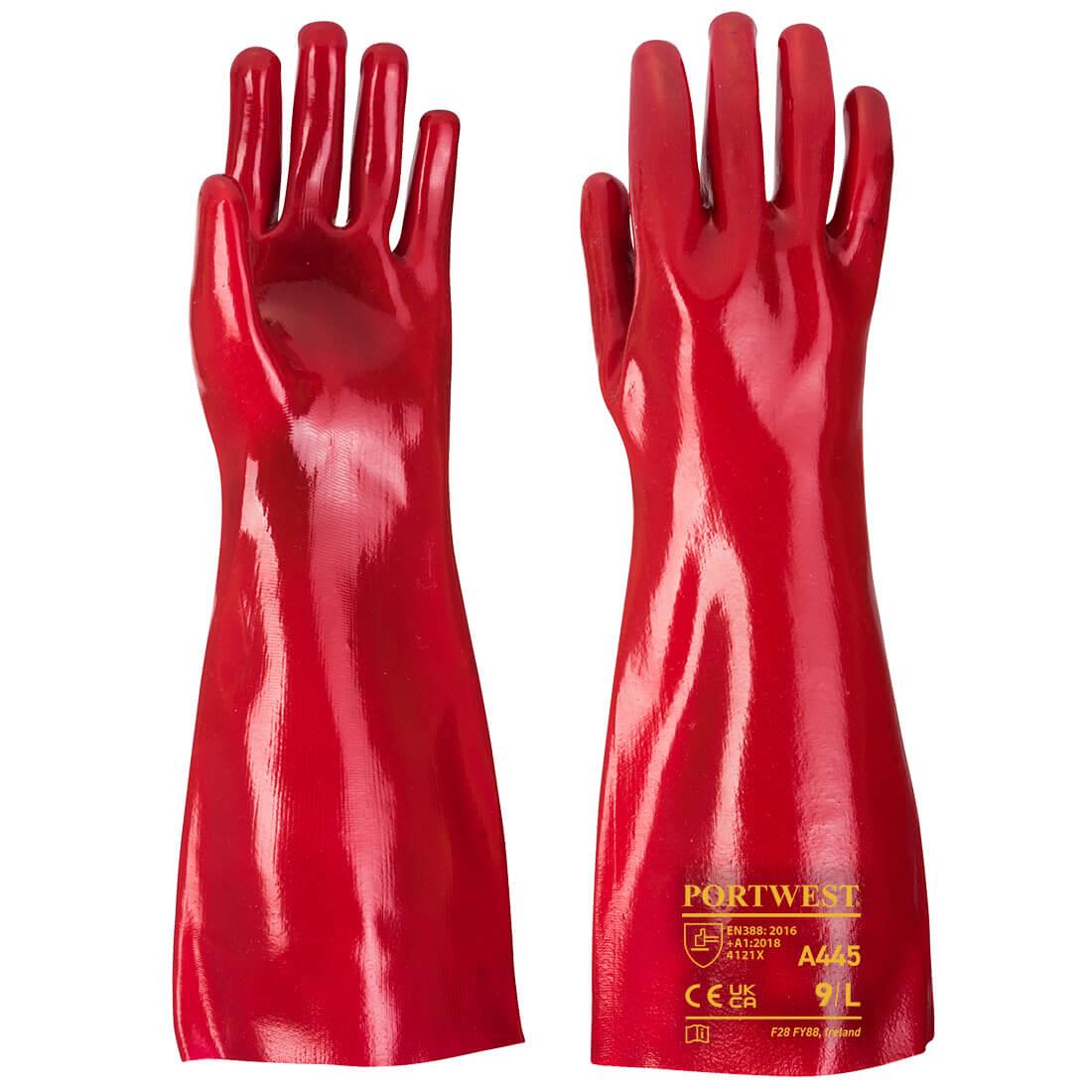 Grip 12 PVC Gauntlet 45cm Red XL
